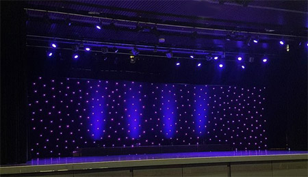 Black / White Star Cloth Hire - Lights & Audio